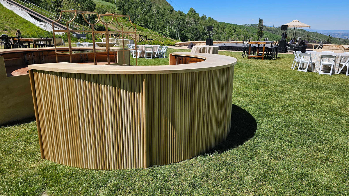 Fluted Round Bar – Tavolo Rental