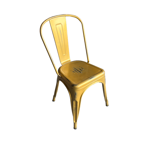 Metal Chair - Distressed Gold – Tavolo Rental